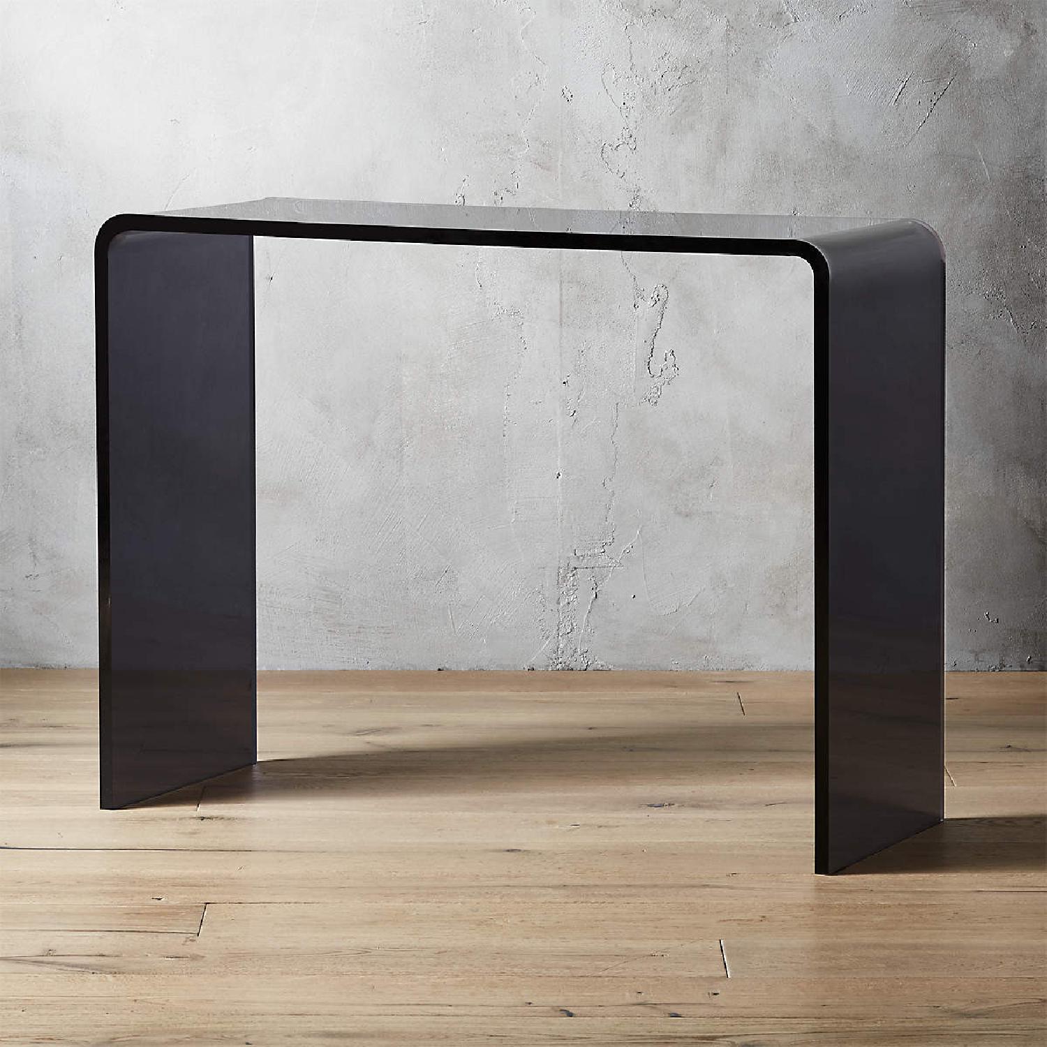CB2 Peekaboo Console Table in Smoke - AptDeco