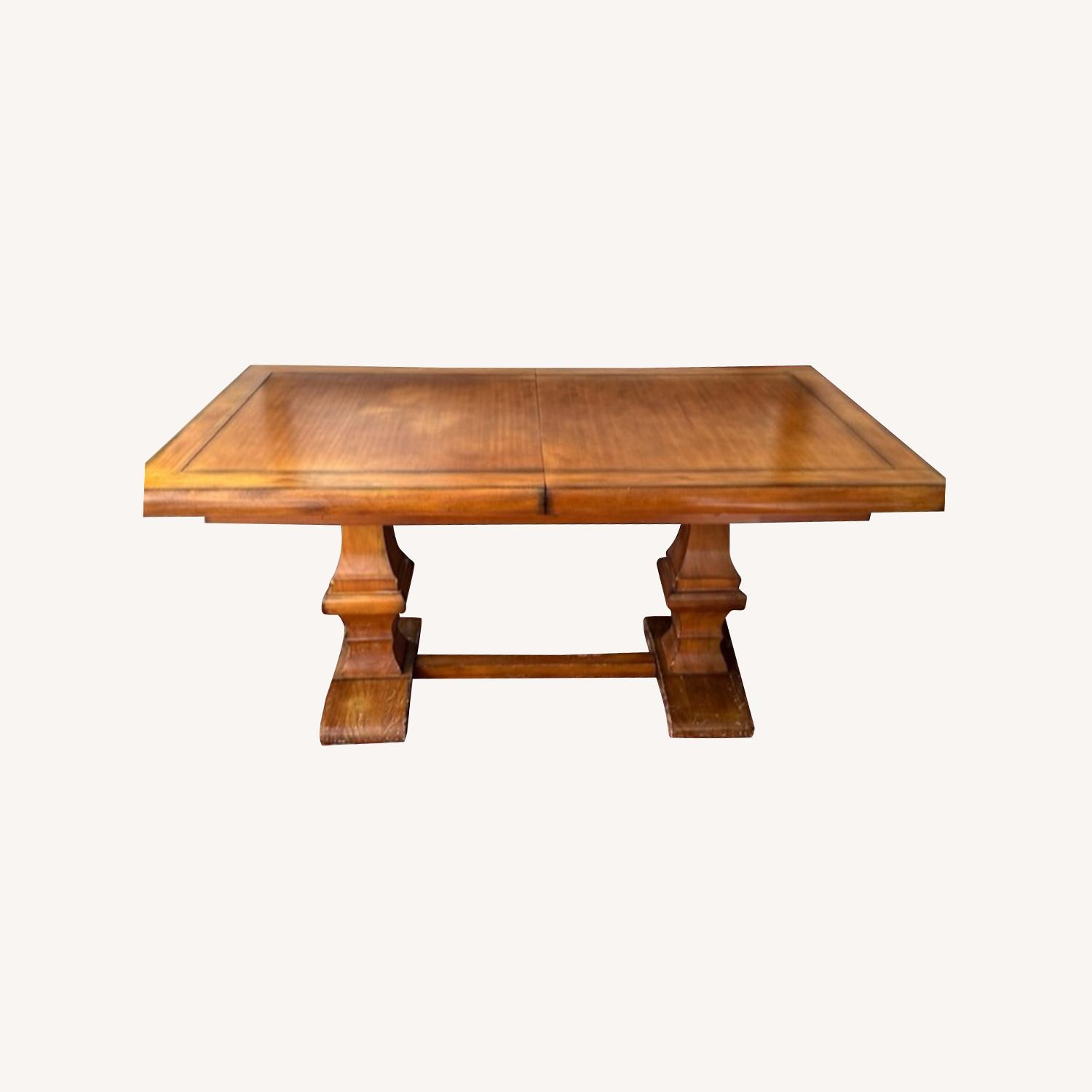 Ballard Design Wood Chianti Trestle Dining Table - AptDeco