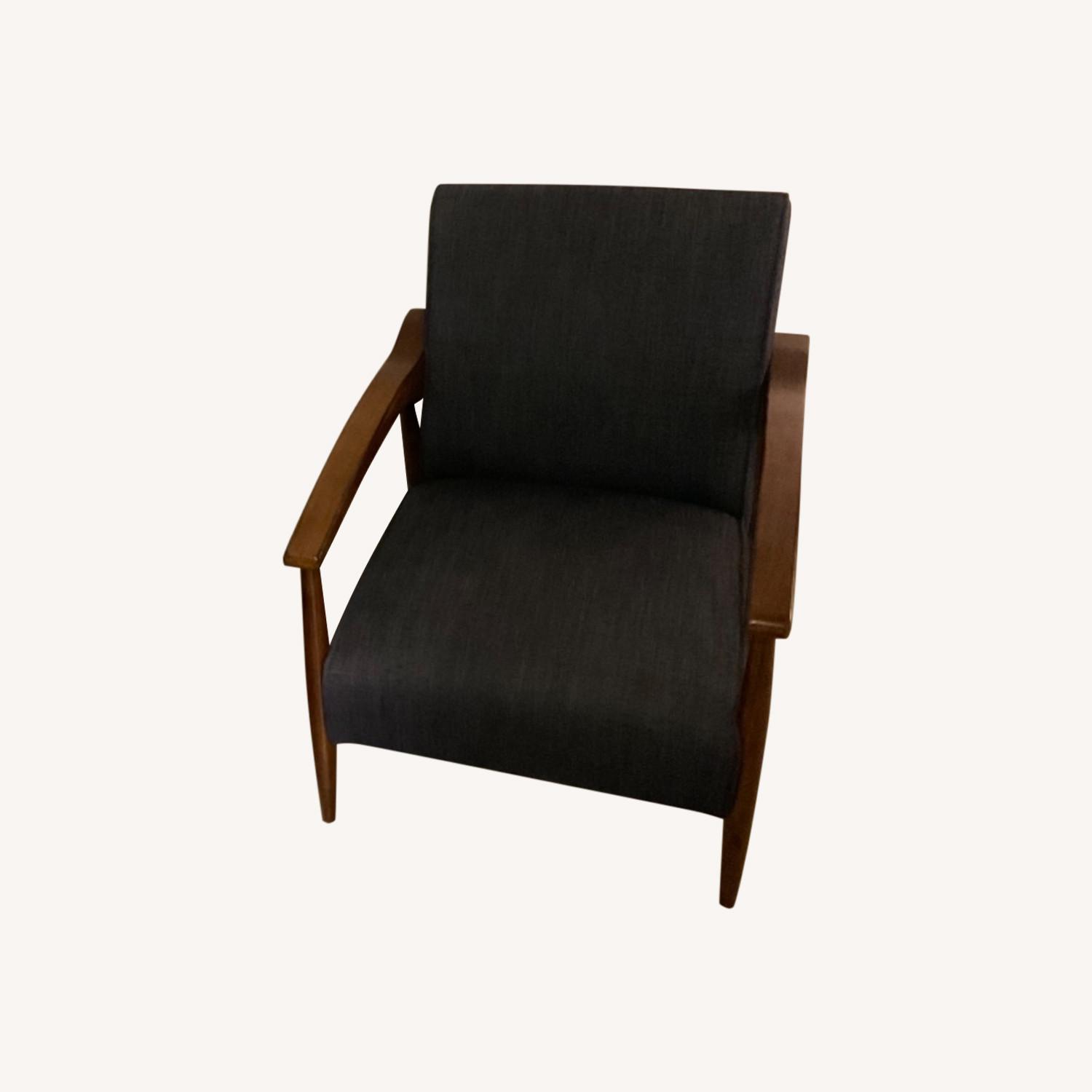 Vintage Denim Arm Chair - AptDeco