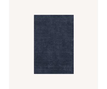 Crate & Barrel Baxter Indigo Wool Area Rug 8'x10' - AptDeco