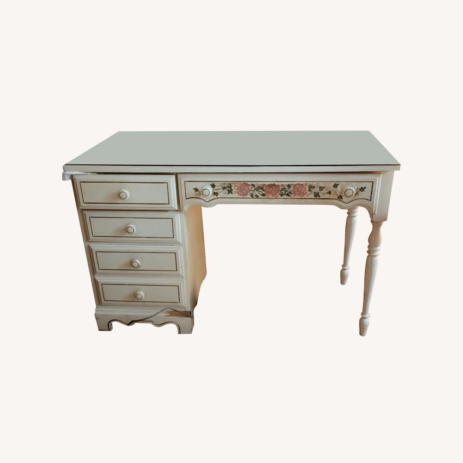 1940's Dixie Writing Desk Mid Century - AptDeco