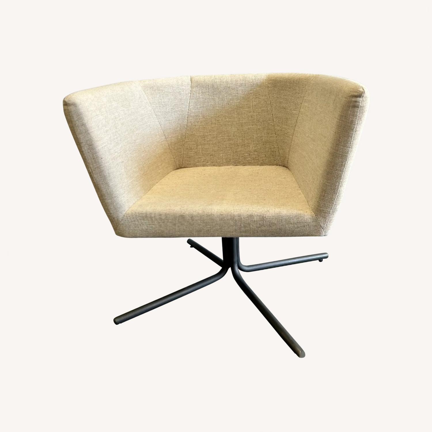 CB2 Swivel Facetta Chair - AptDeco
