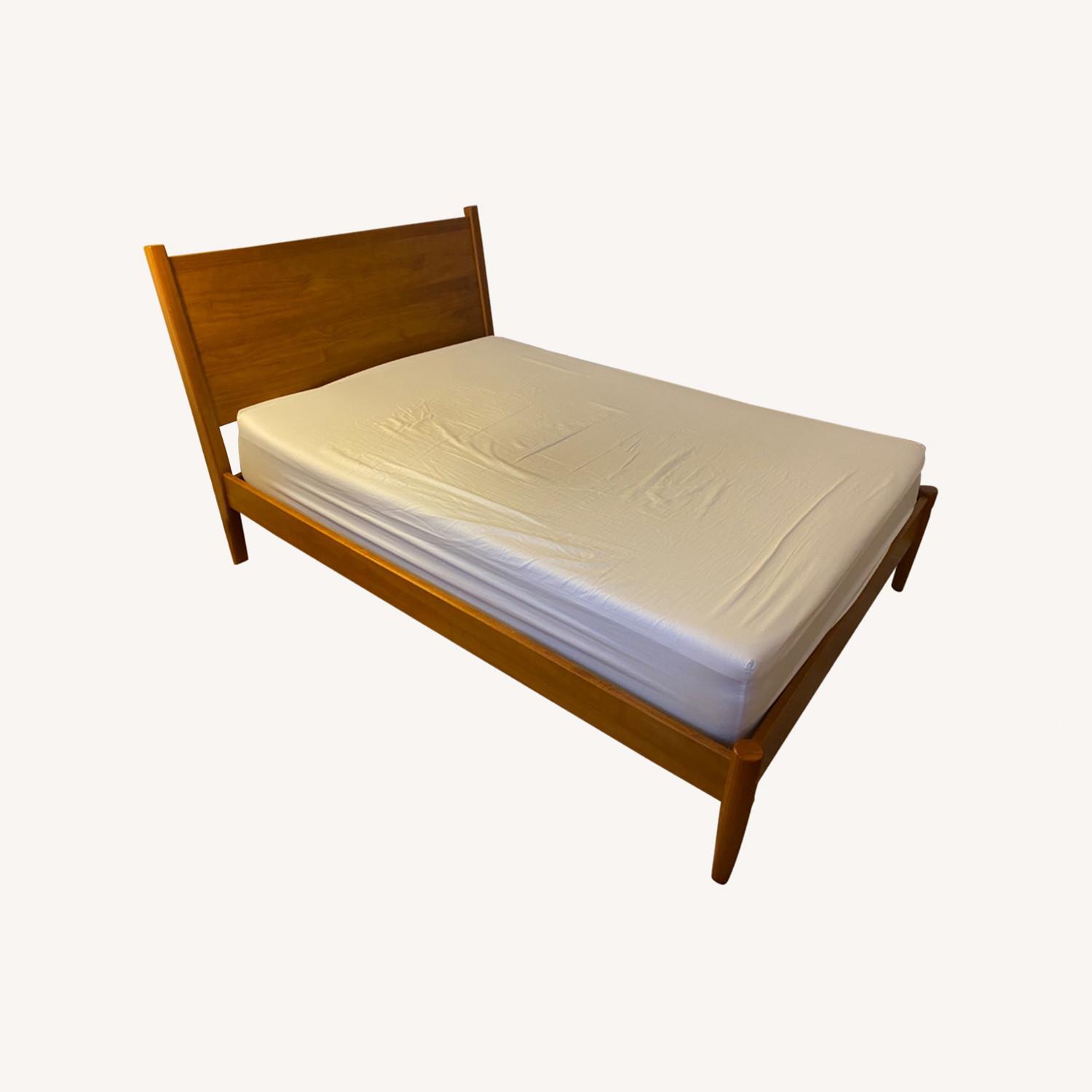 Home Depot Mid Century Solid Wood Full Bed - AptDeco