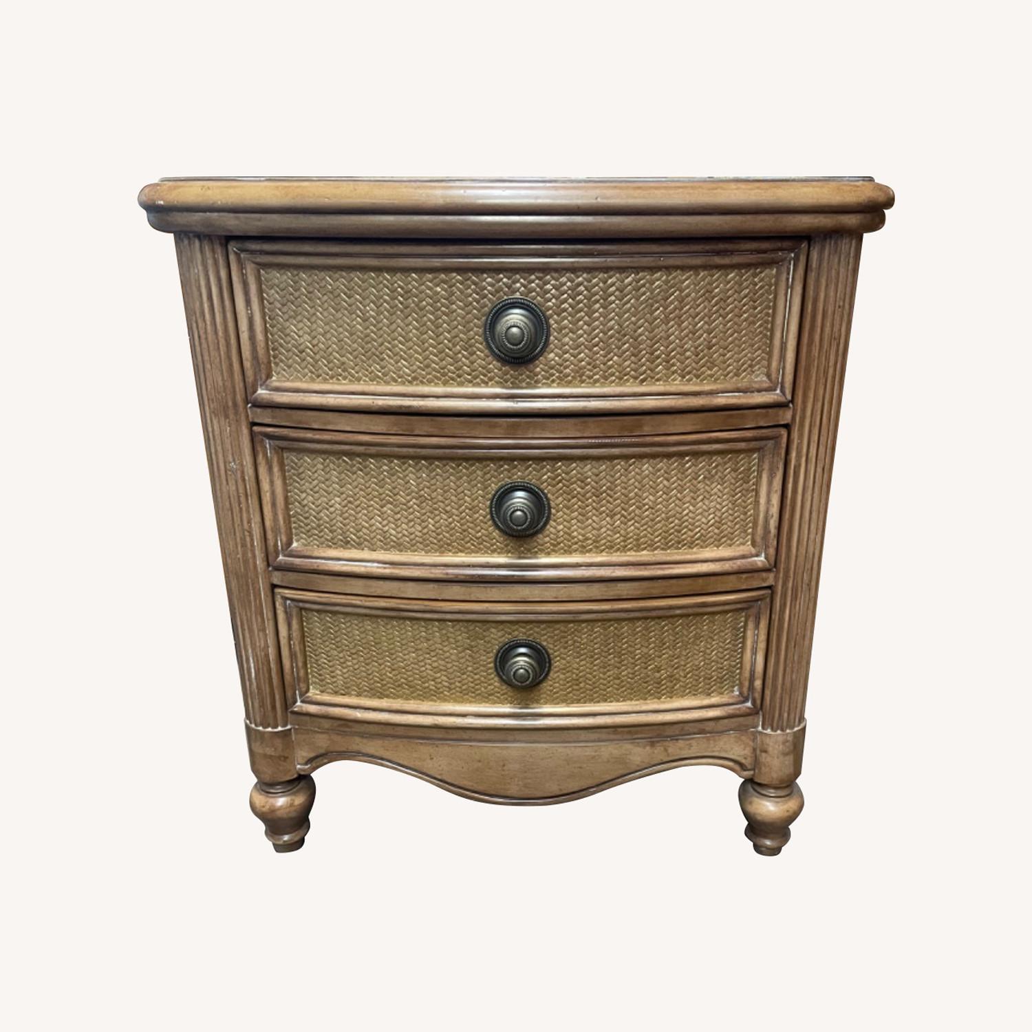 Vintage 1980s Drexel Nightstand / Small Dresser - AptDeco