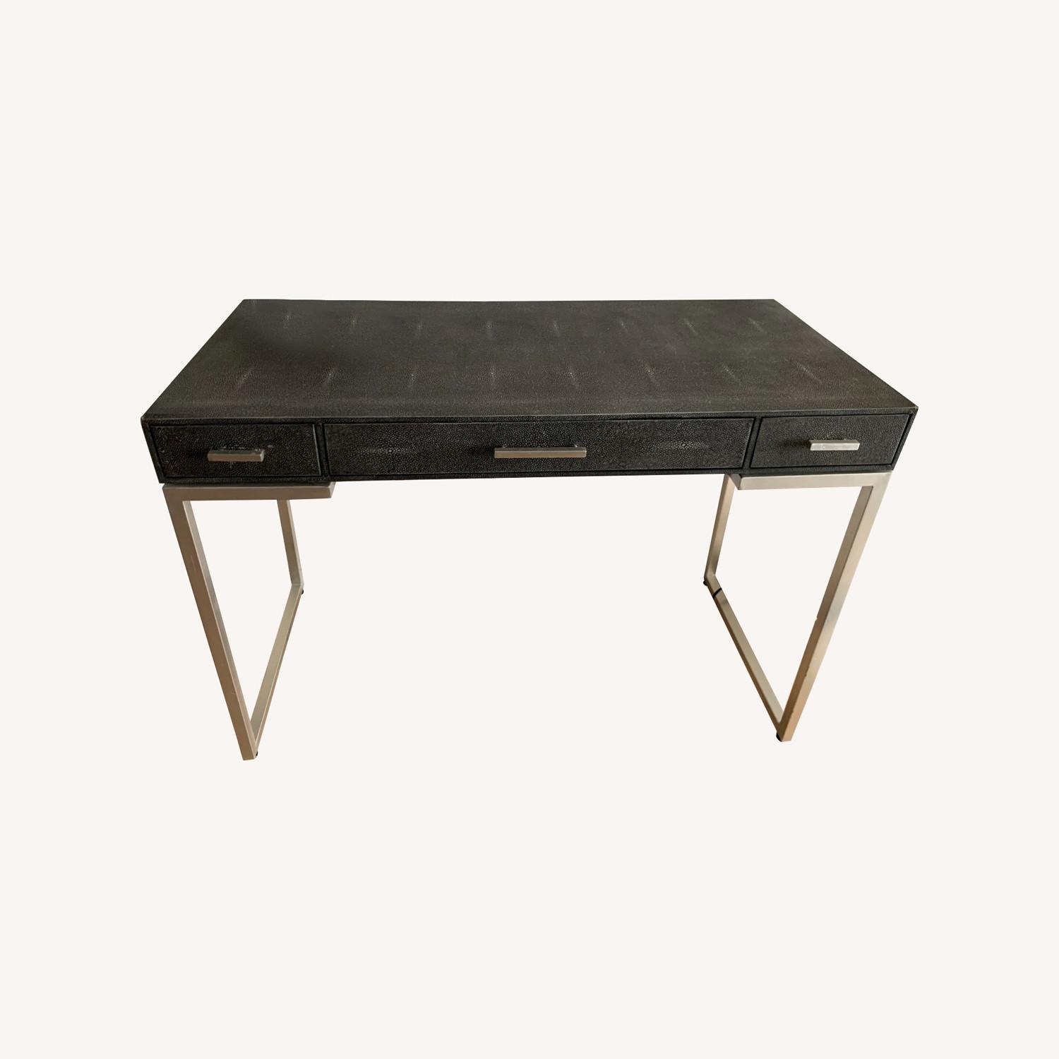 Palecek Porter Faux Shagreen Desk - AptDeco