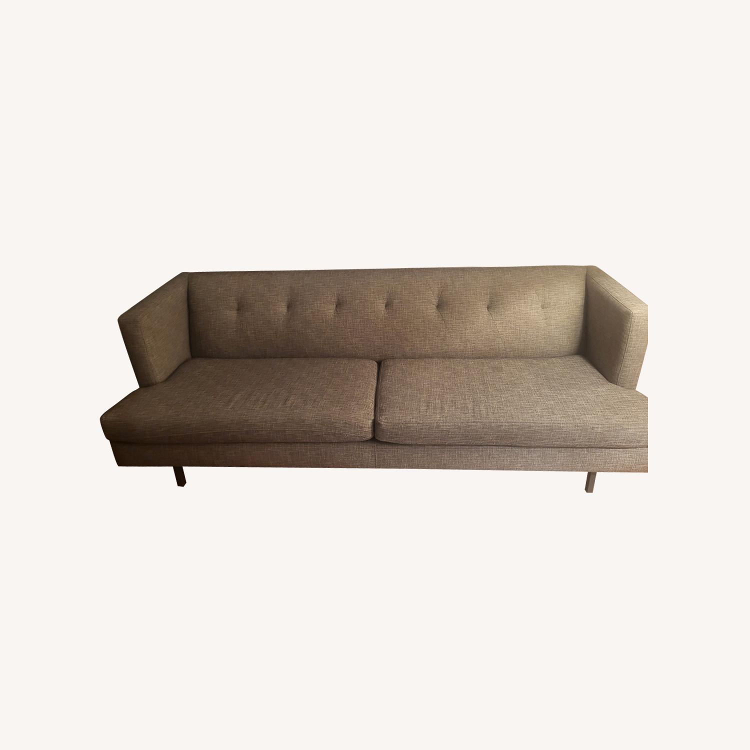 CB2 Mavis Grey Wool Sofa - AptDeco