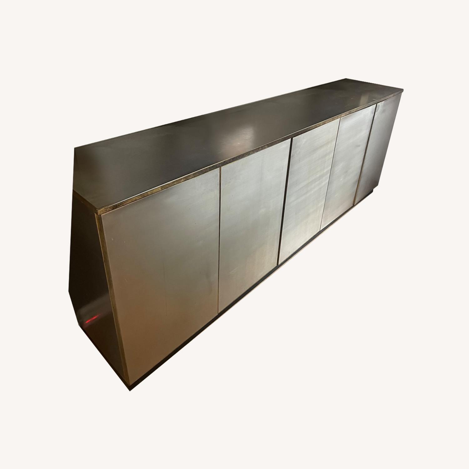 Weathered Steel Sideboard 5 Doors - AptDeco