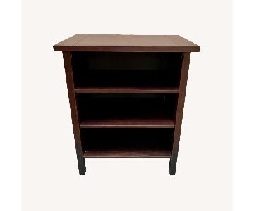 Pier 1 Imports 3 Shelf Solid Wood Bookcase - AptDeco