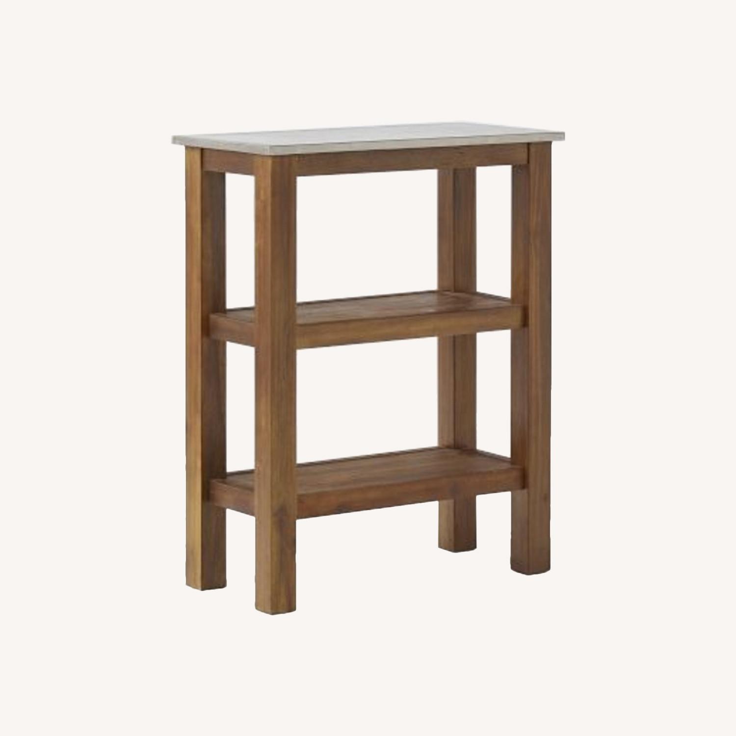 West Elm Rustic Kitchen Prep Counter - AptDeco