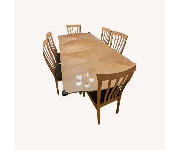 Imported Solid Wood Italian Table and Chairs - AptDeco