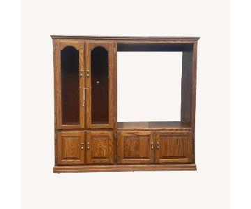 Oakwood Antique Entertainment Center - AptDeco