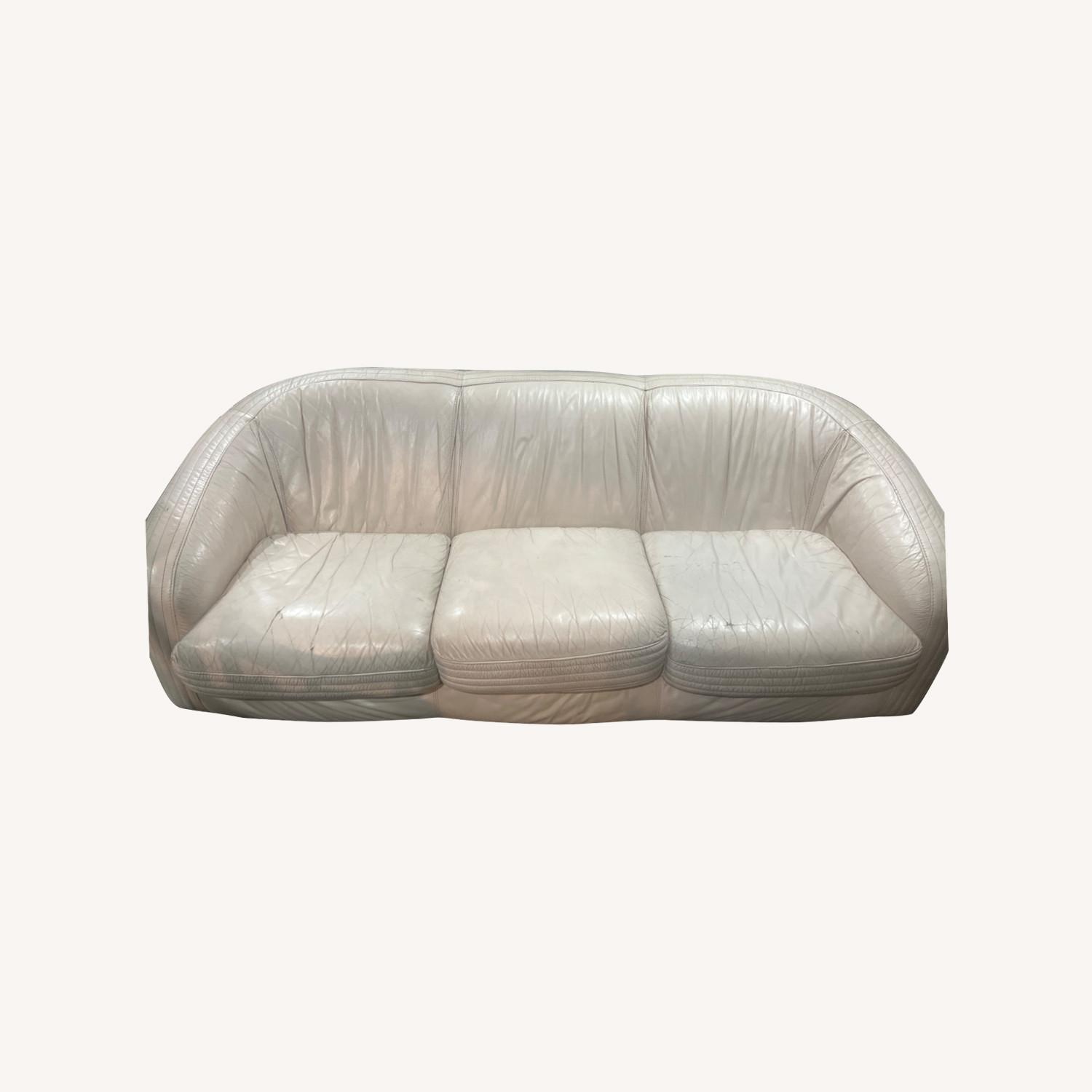 Leather 3+ Couch - AptDeco