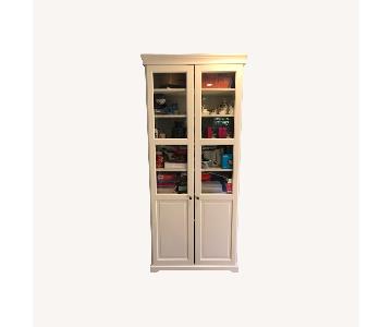 IKEA Liatorp Bookcase with Glass Doors - AptDeco