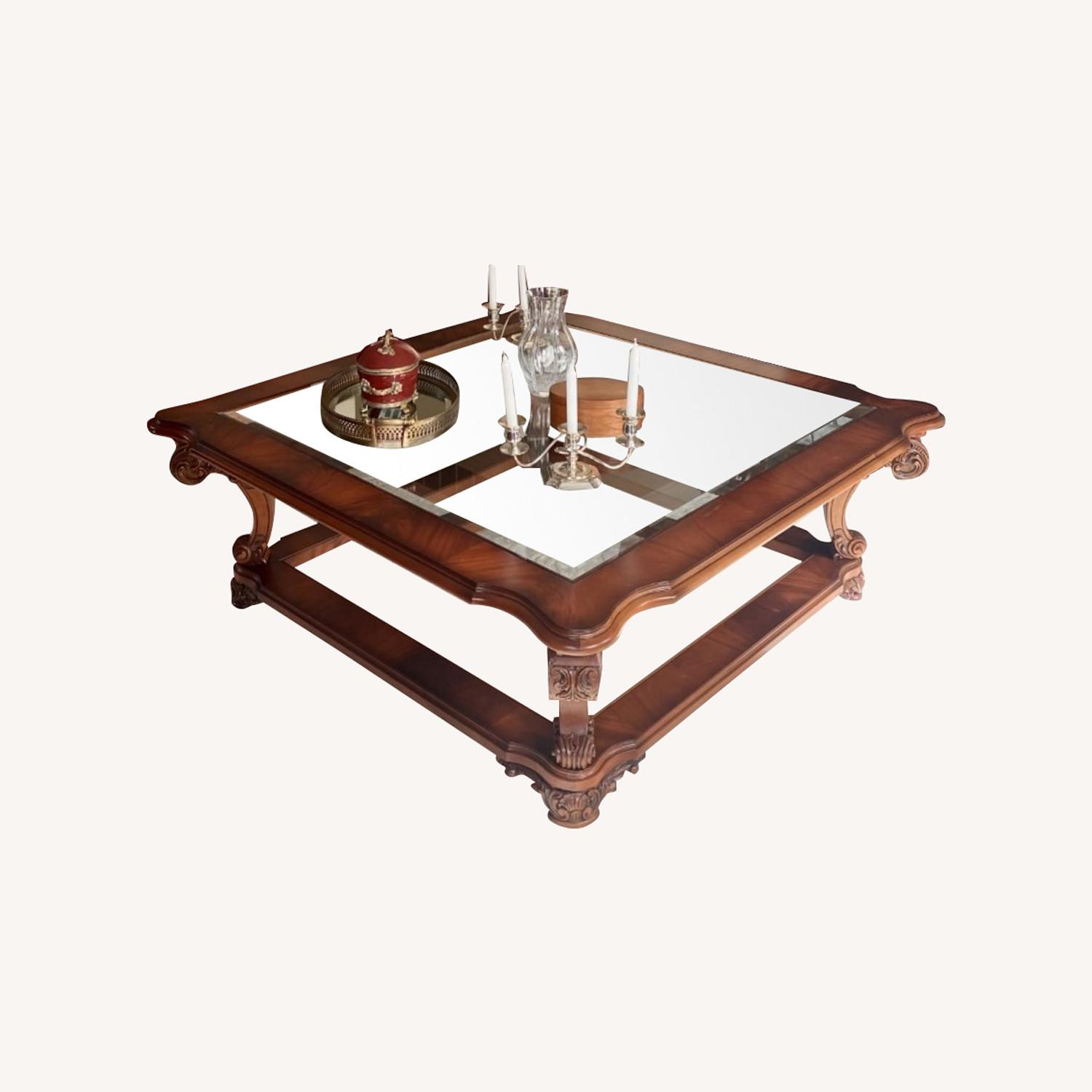 Isabeline Solid Wood Square Coffee Table 53x53 - AptDeco