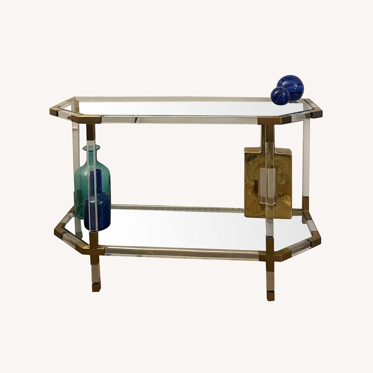 Anthropologie Oscarine Lucite TV Console - AptDeco