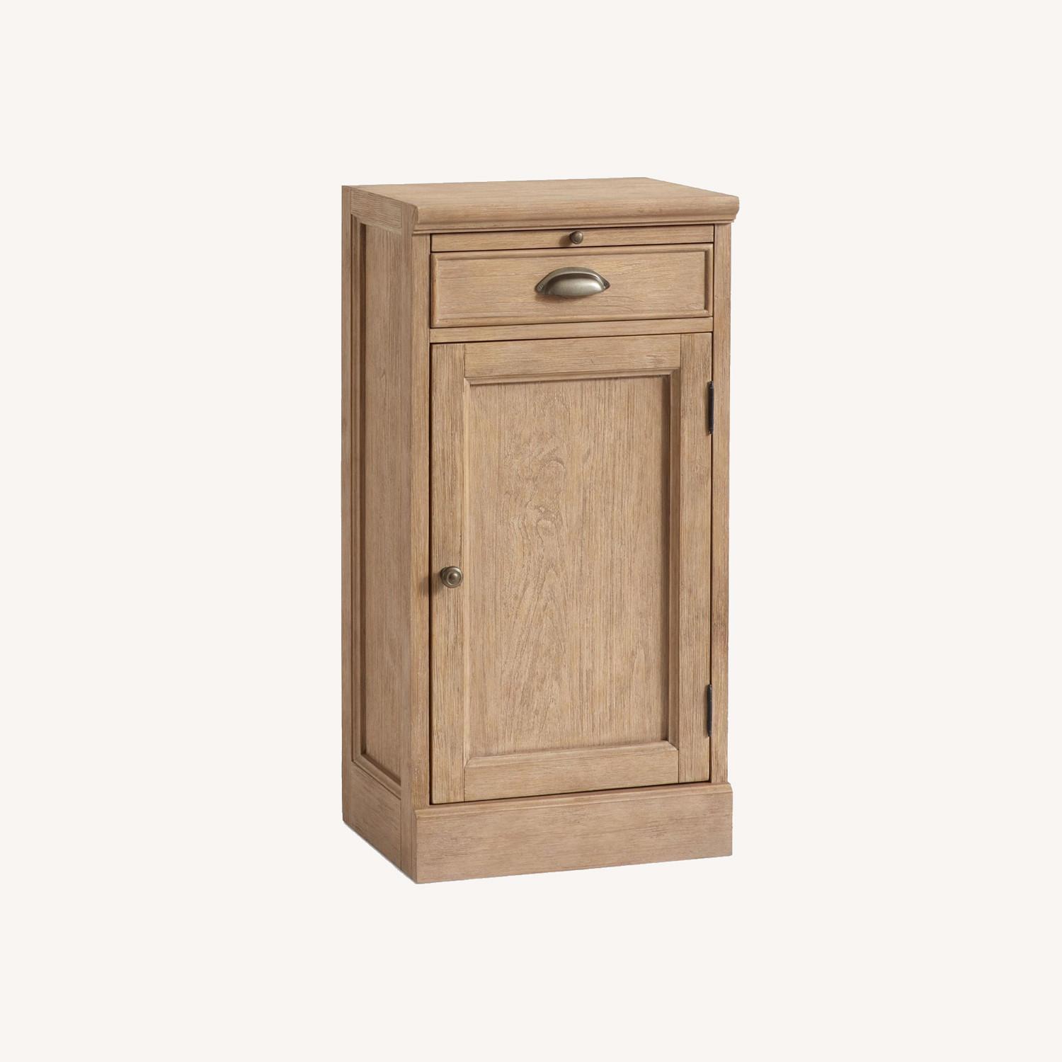 Pottery Barn Modular Cabinet Base with Wood Doors - AptDeco