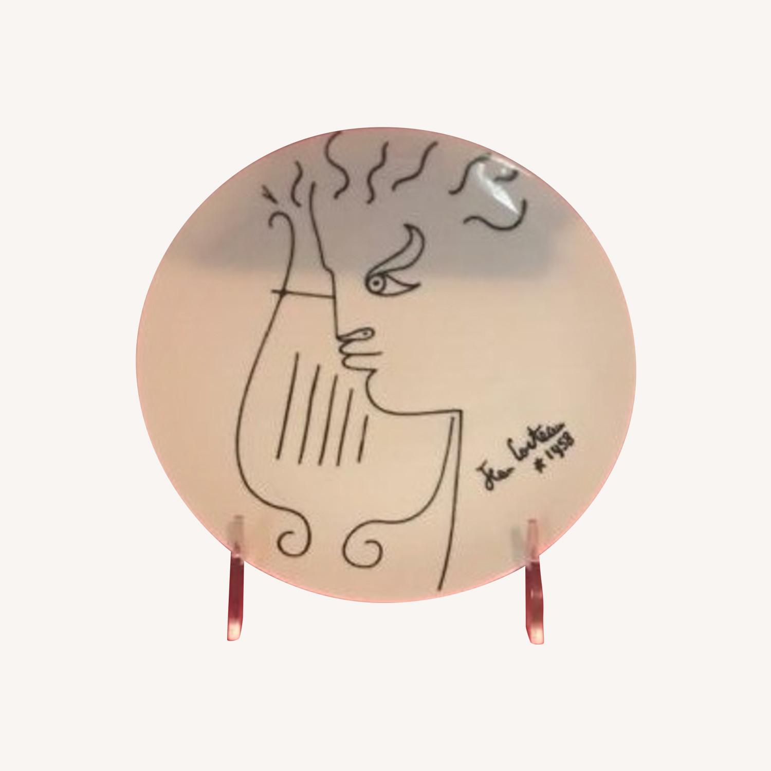 Signed 1958 Jean Cocteau "Orpheus" Plate - AptDeco