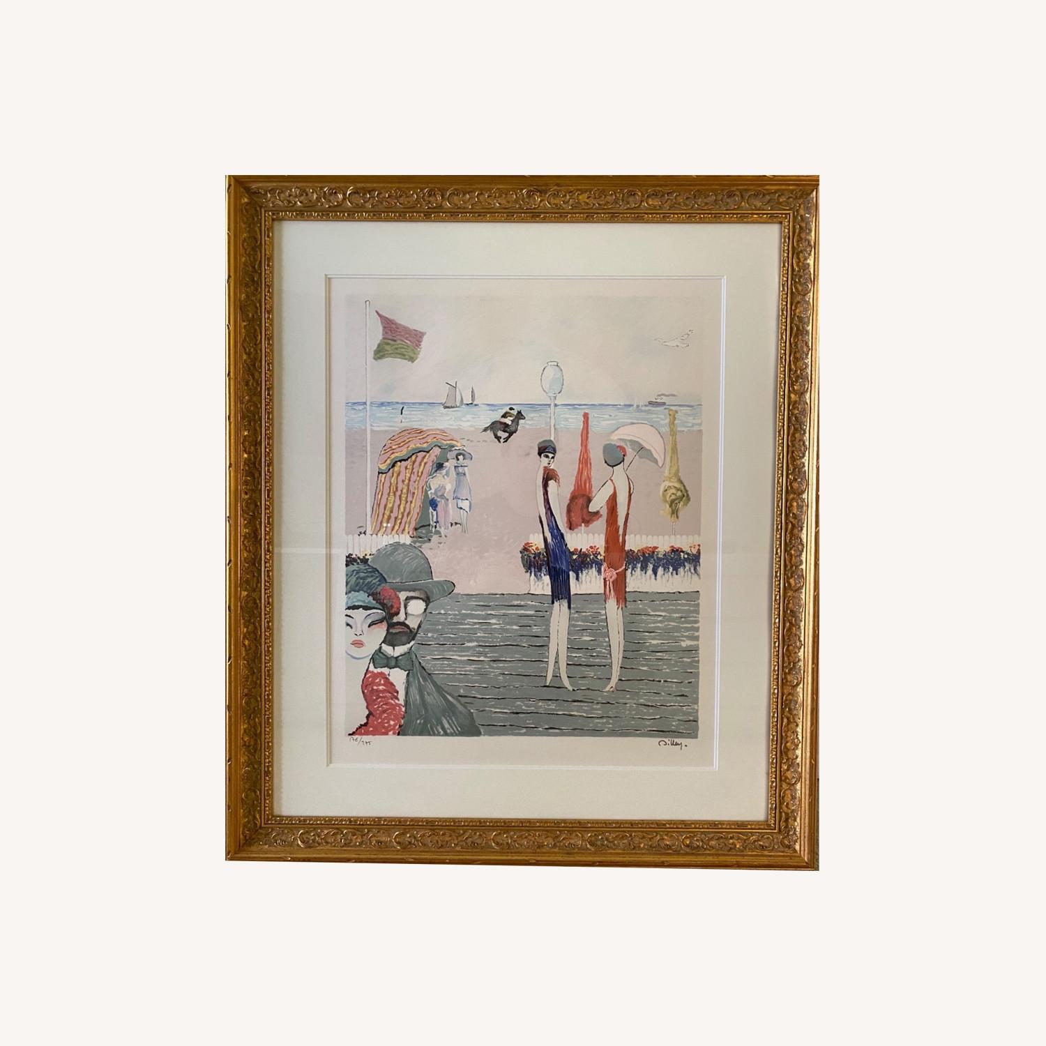 Framed & Matted Ramon Dilley Lithograph - 176/275 - AptDeco