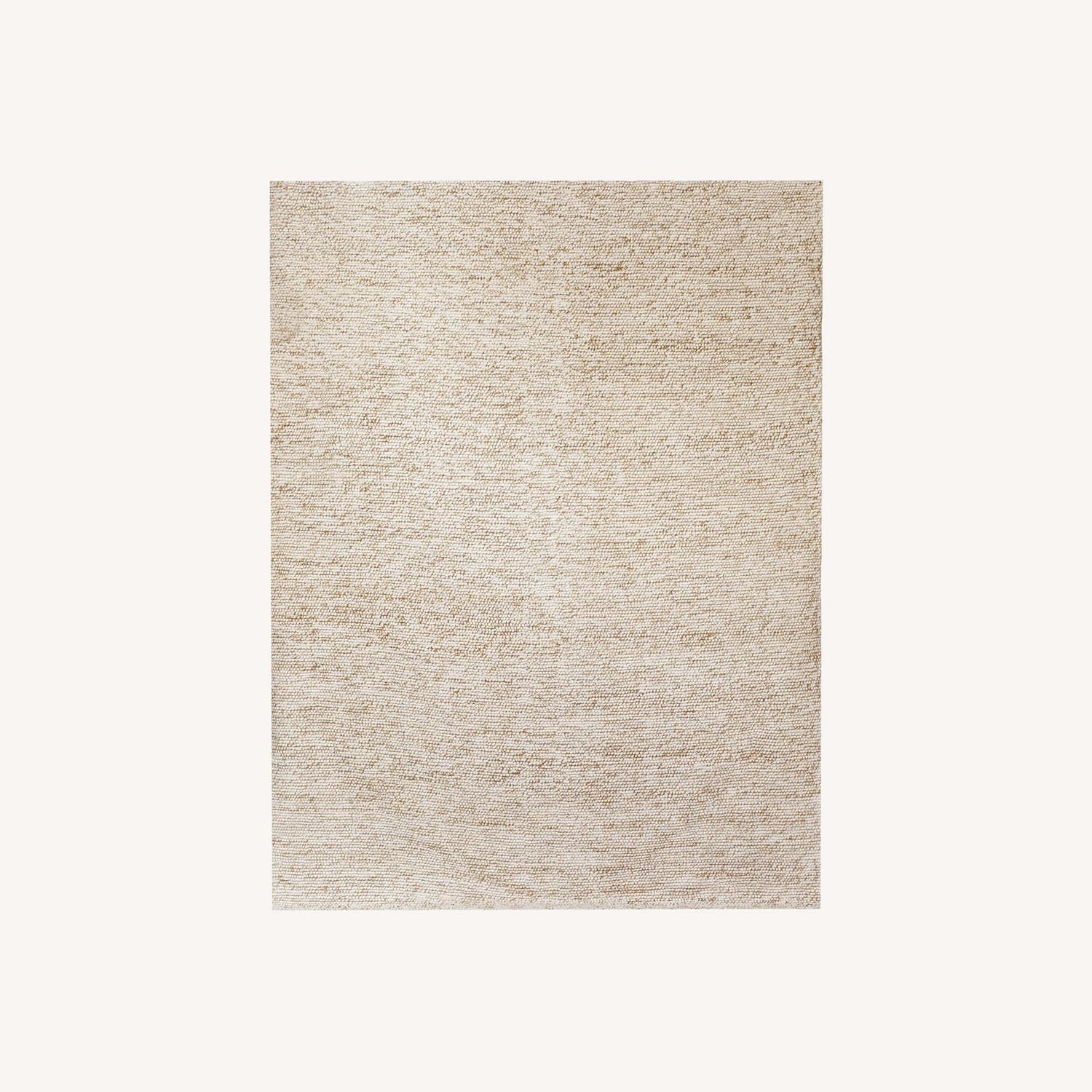 West Elm Mini Pebble Wool Jute Rug - AptDeco