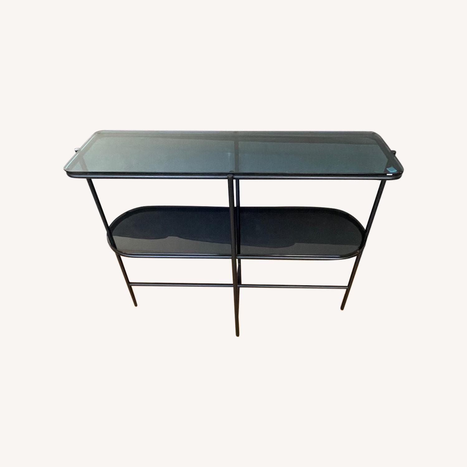 Calligaris Puro Console Table In Frosted Blue - AptDeco