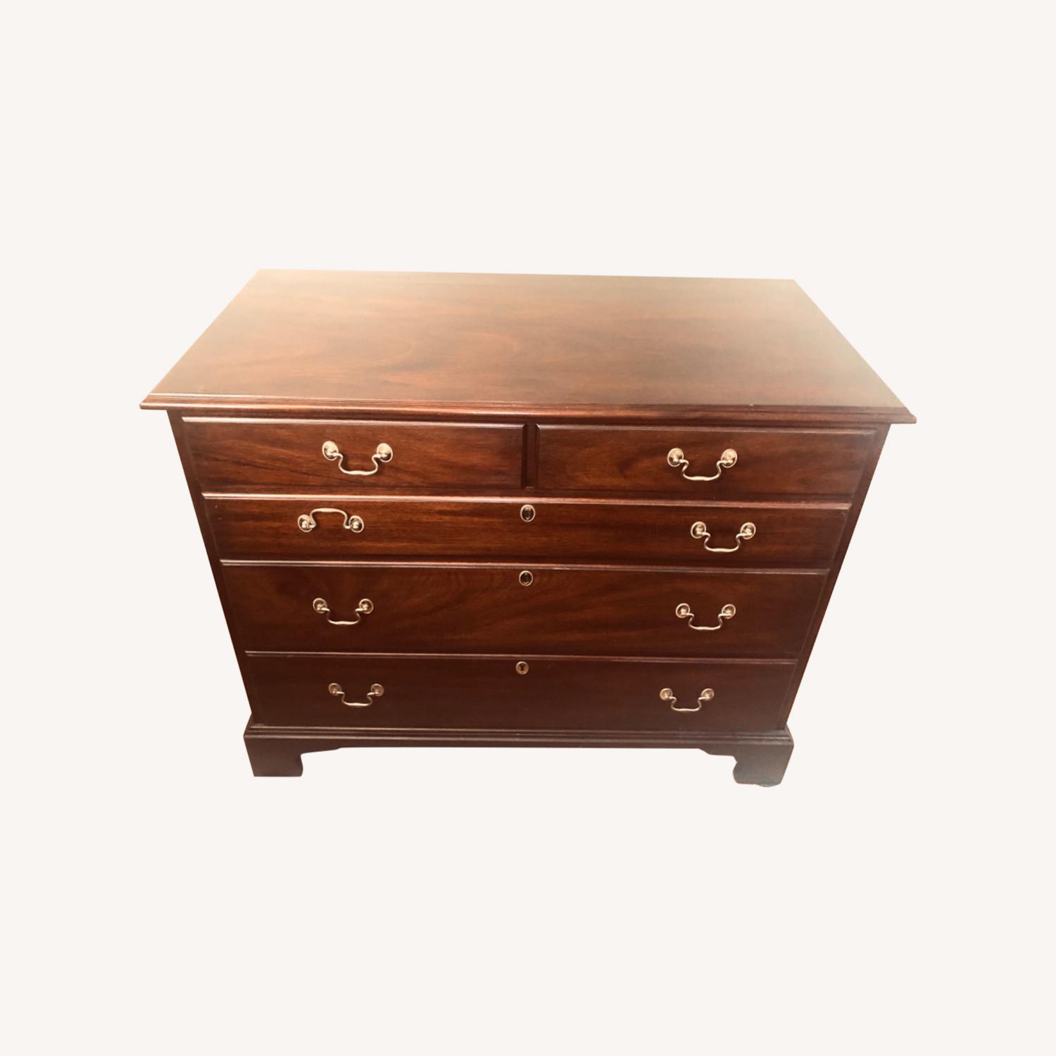 Solid Mahogany Henkel Harris 5 Draw Dresser - AptDeco