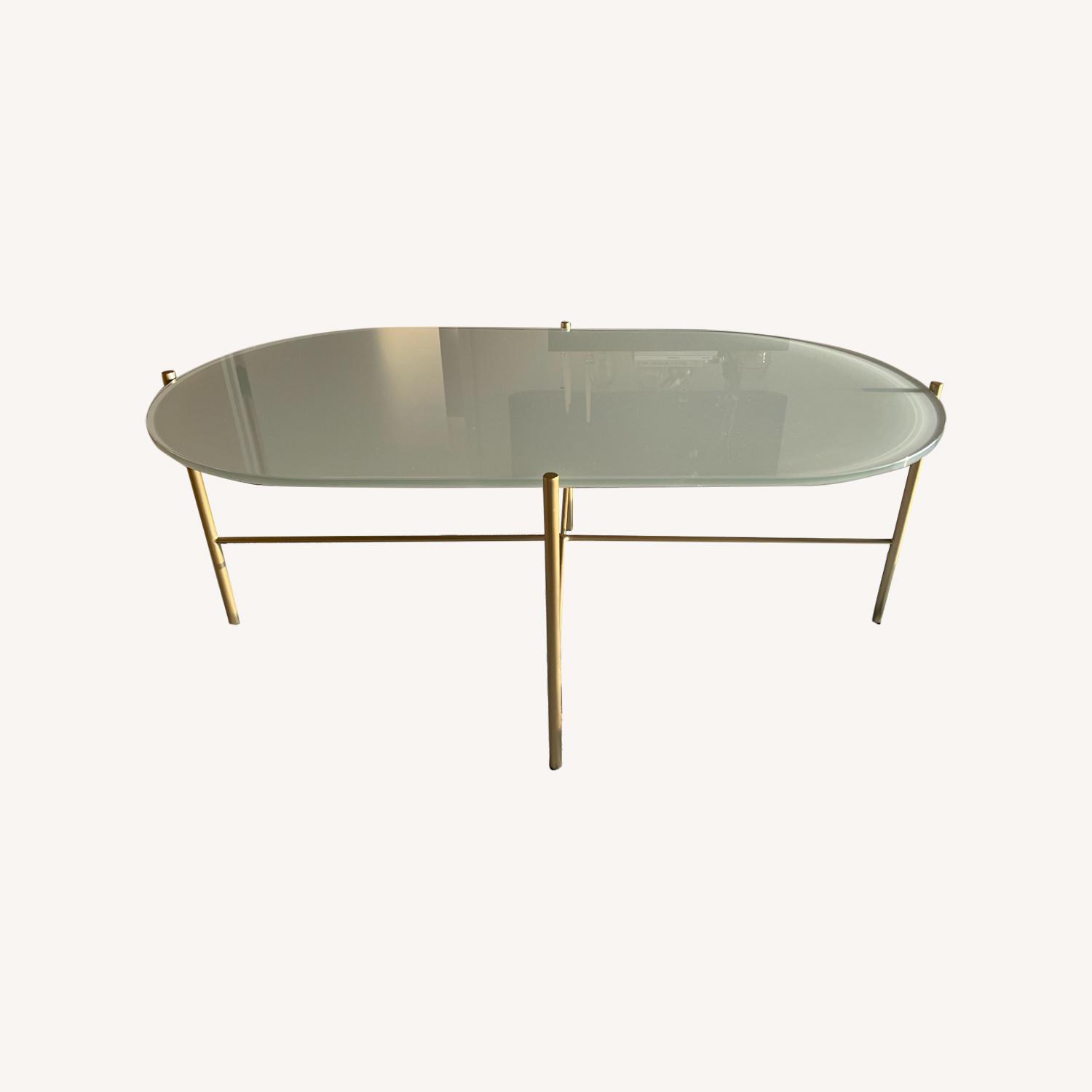 Article Silicus Light Gray Oblong Coffee Table - AptDeco