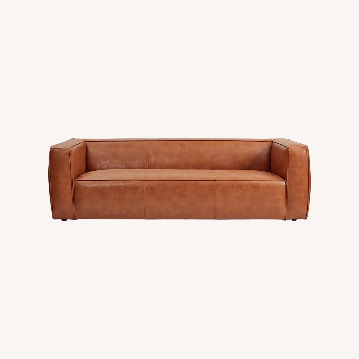 Inmod Modern Leather Sofa - AptDeco