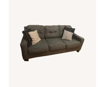 Sloped Arm Mid-century Modern Sofa - AptDeco