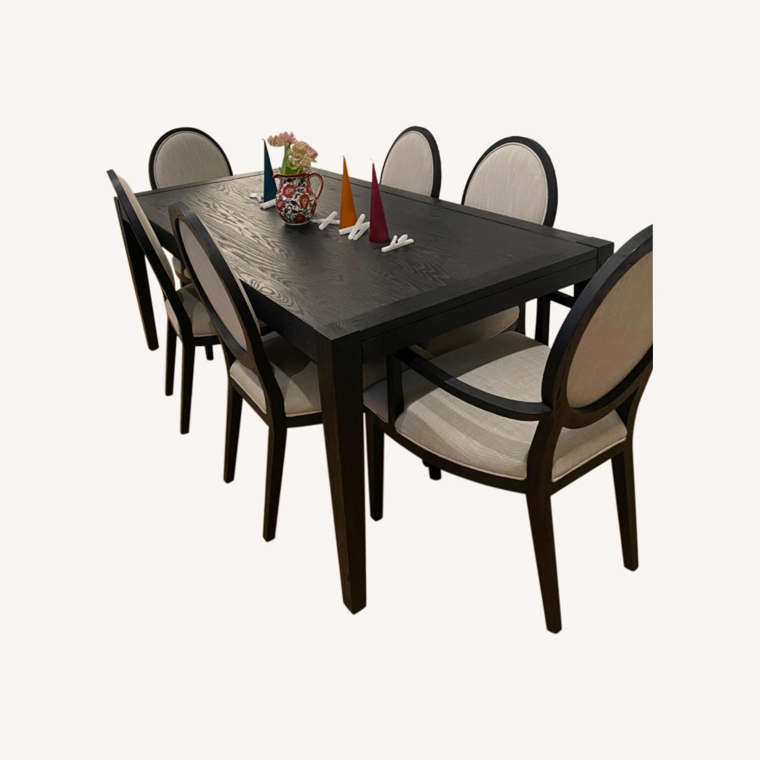 Restoration Hardware Black Dining Table - AptDeco