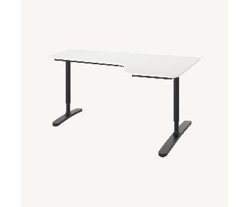 IKEA-BEKANT Corner Desk-Right (White) - AptDeco