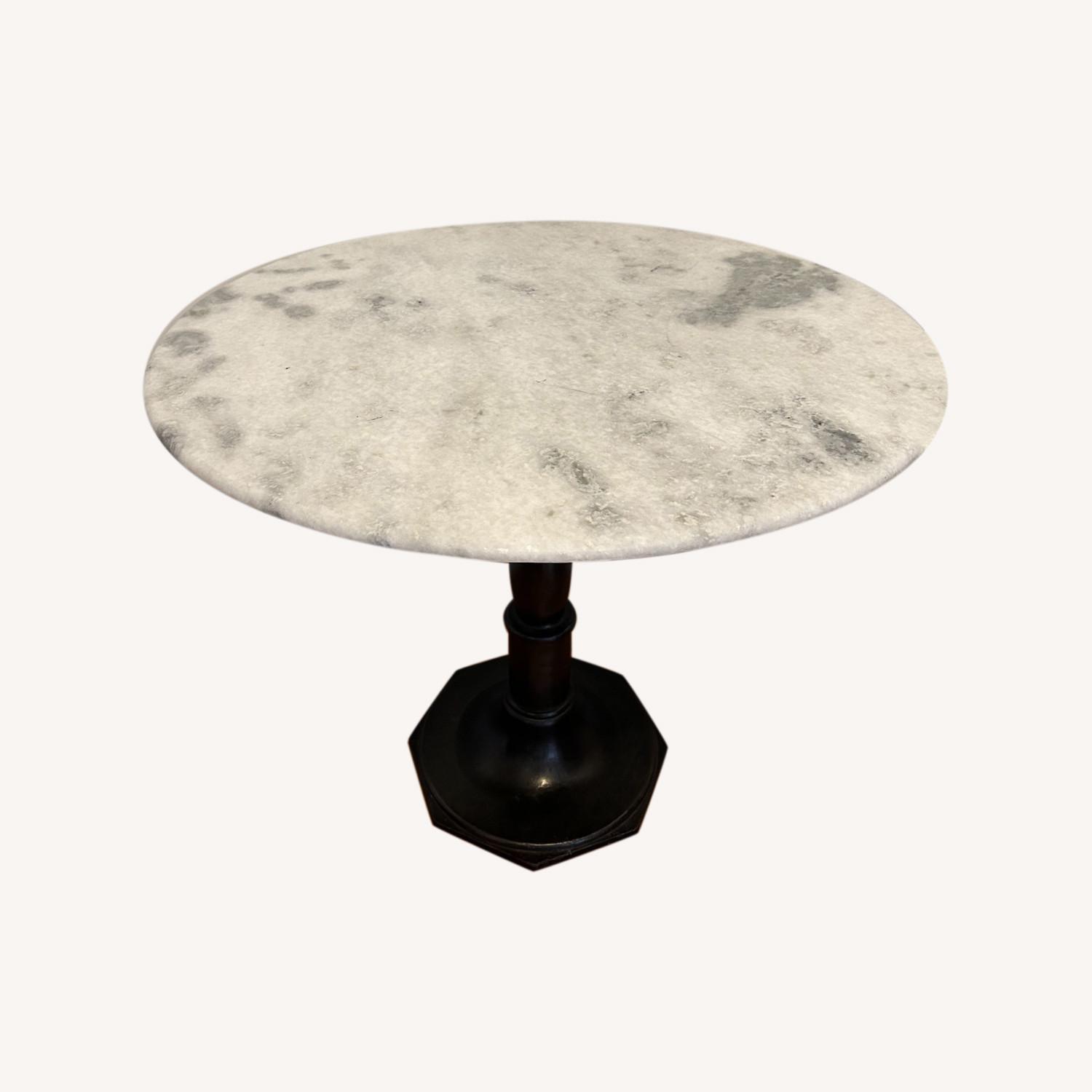 Four Hands Lucy Round Dining Table - Marble - AptDeco