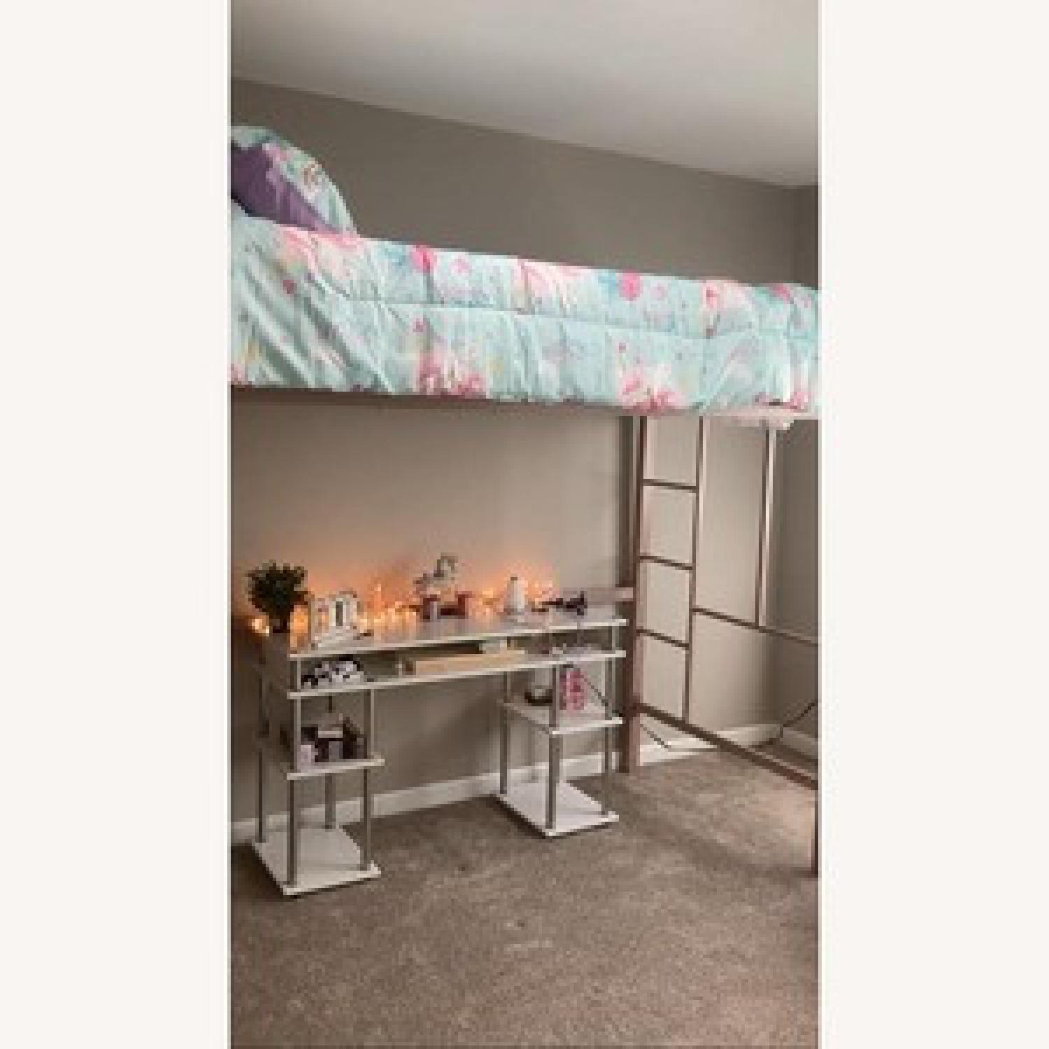 Rose Gold Loft Bed - AptDeco