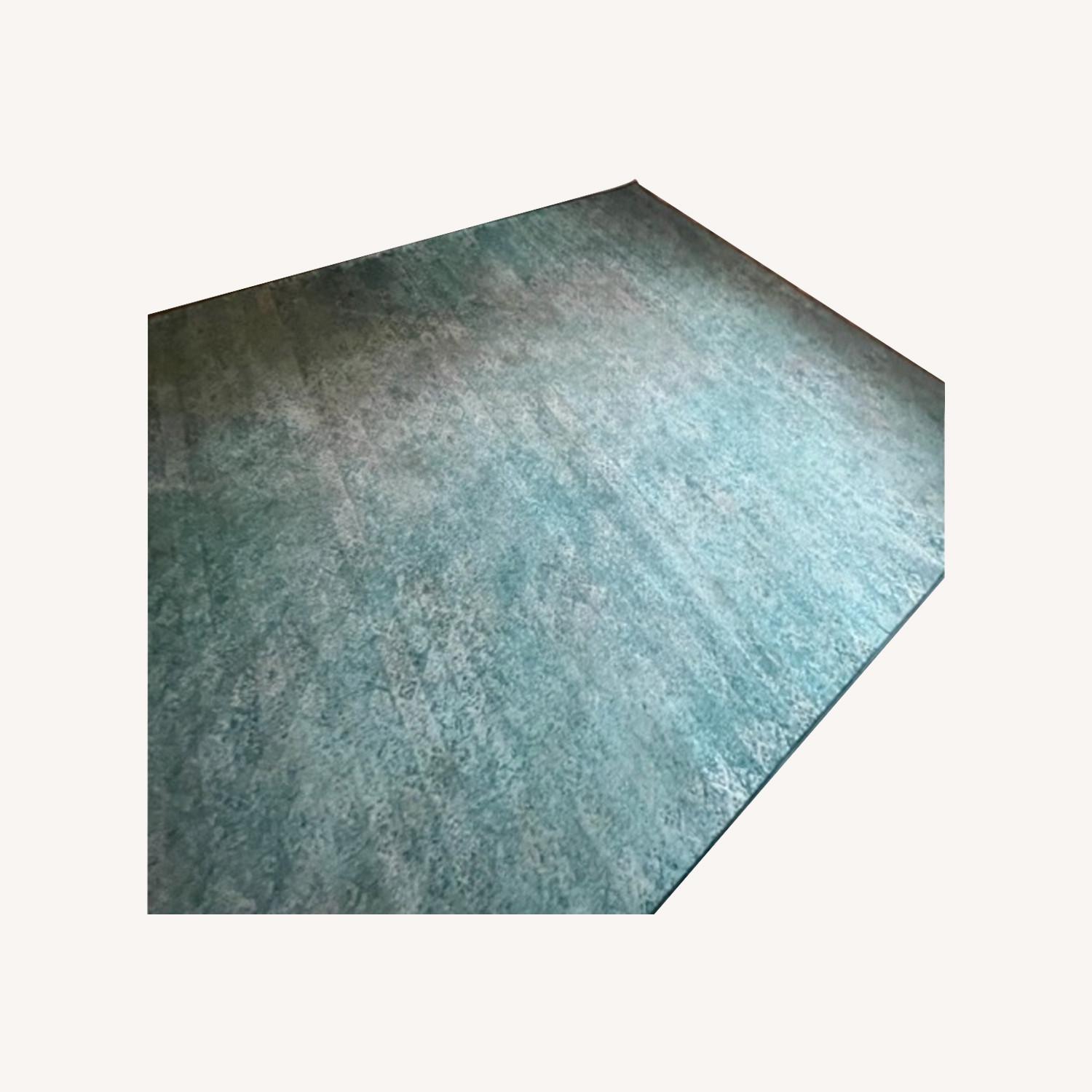 Ruggable Gabbeh Teal Blue Rug - AptDeco