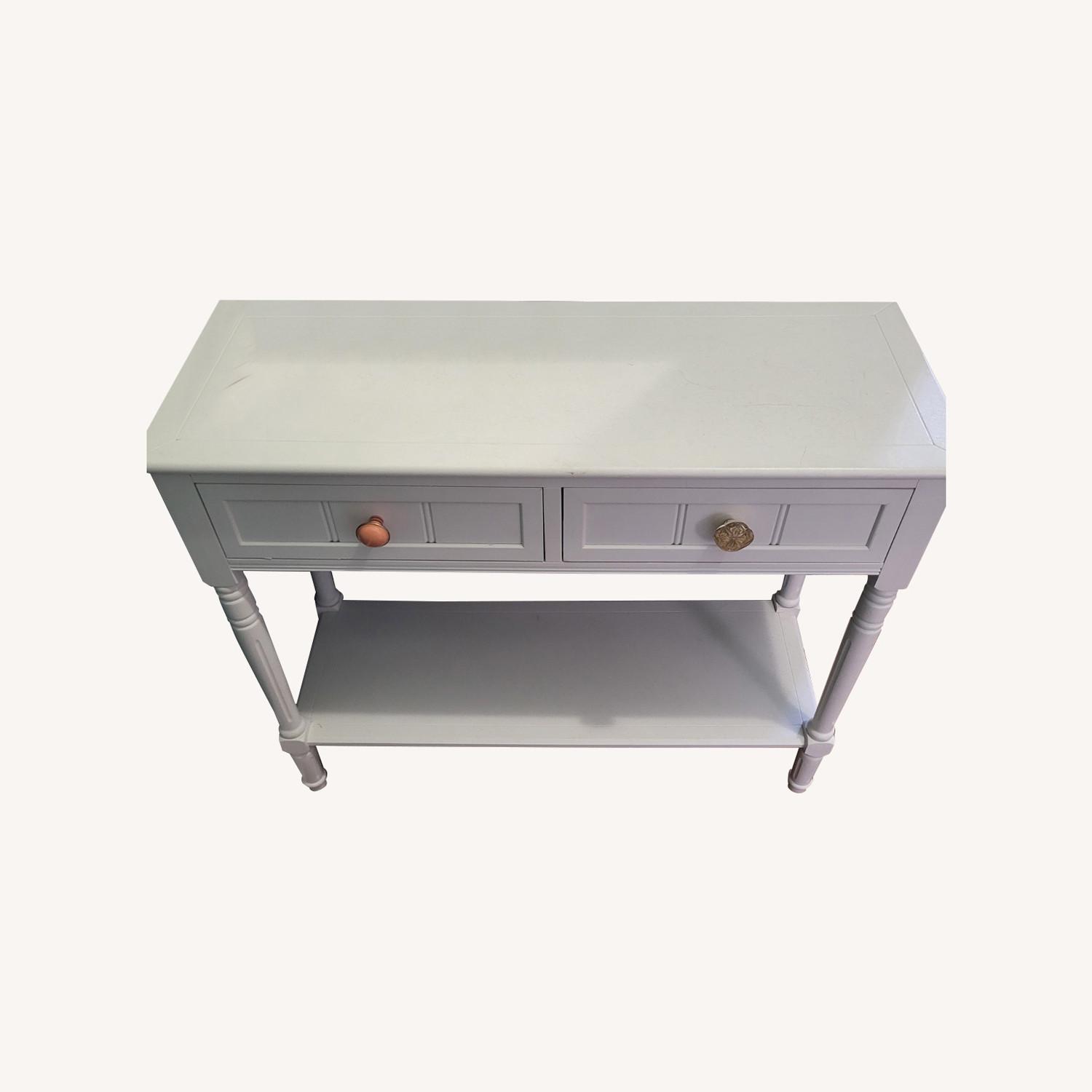 Wood Entry Table / Side Table - AptDeco