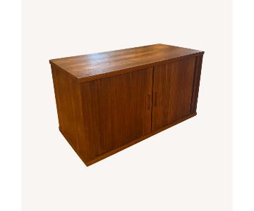 Accordion Door Cabinet - AptDeco