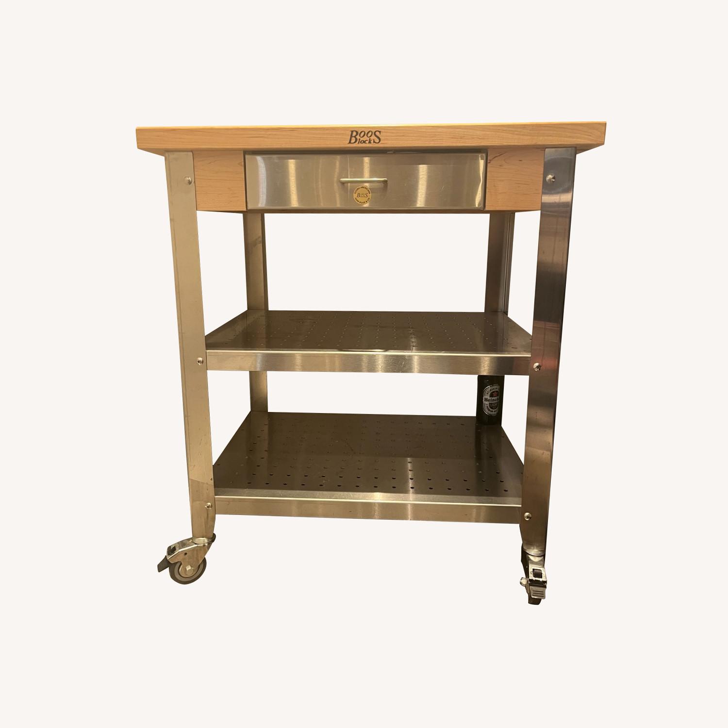 John Boos Maple Kitchen Cart - AptDeco