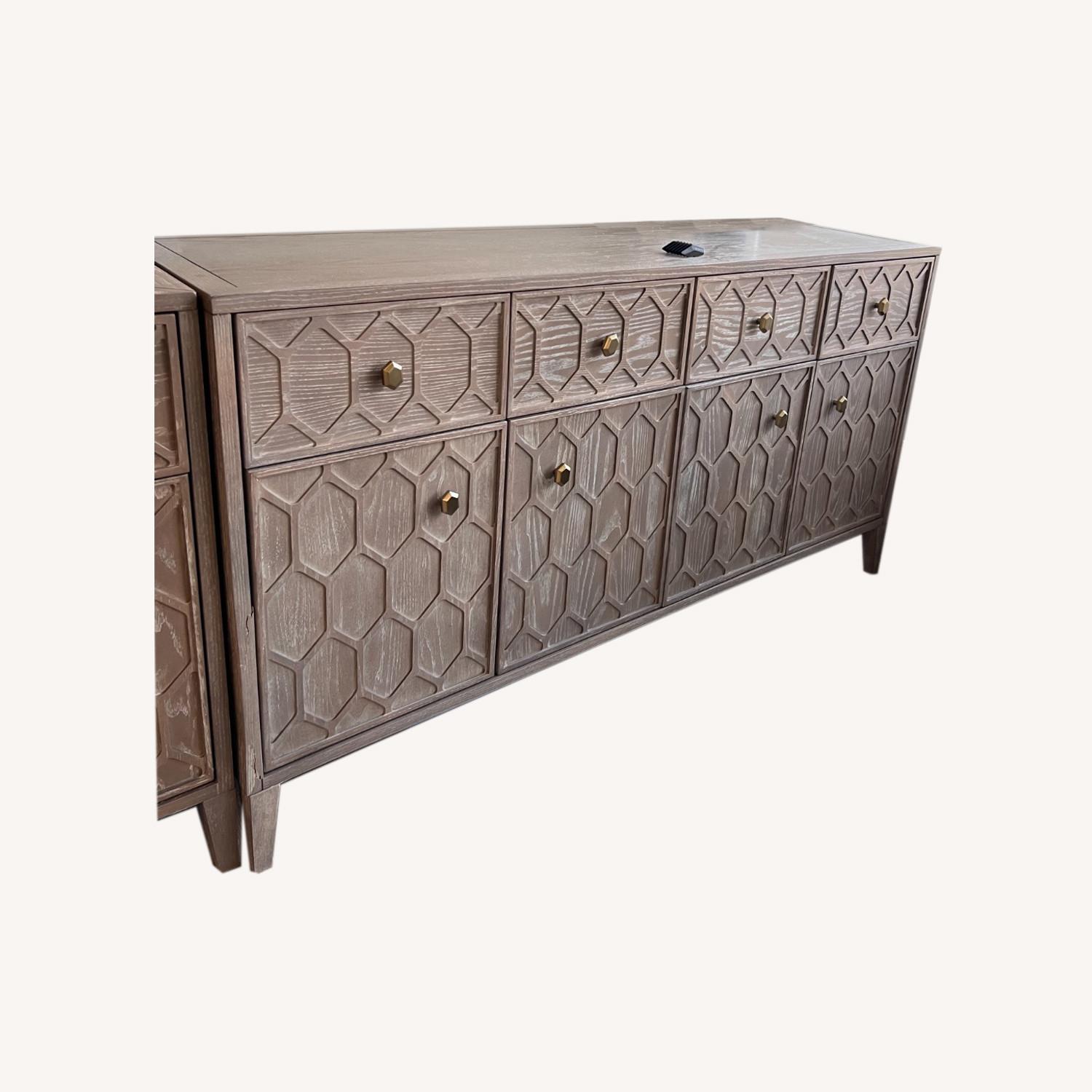 Anthropologie Textured Trellis Buffet - AptDeco