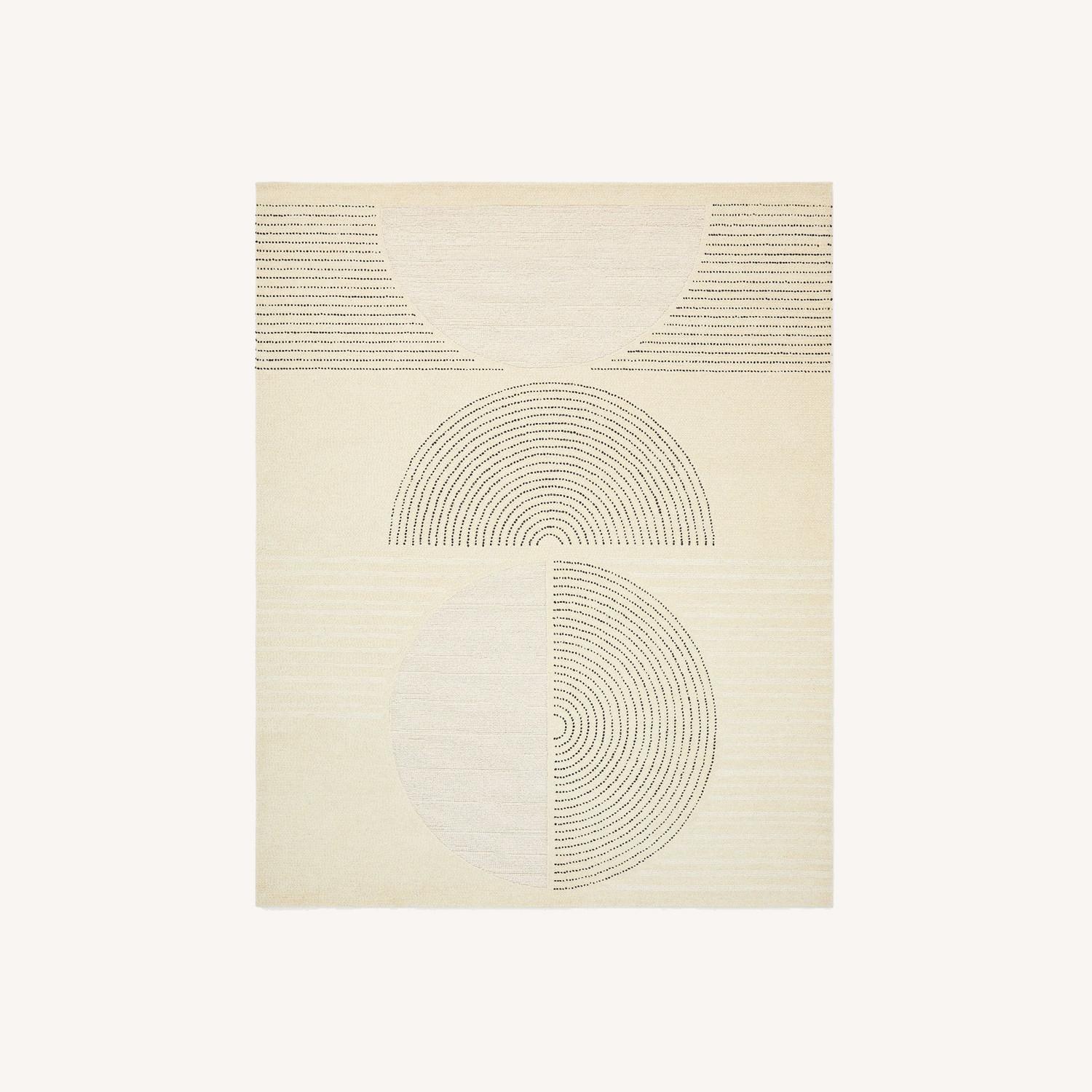 West Elm Contiguous Circles Wool Rug - AptDeco