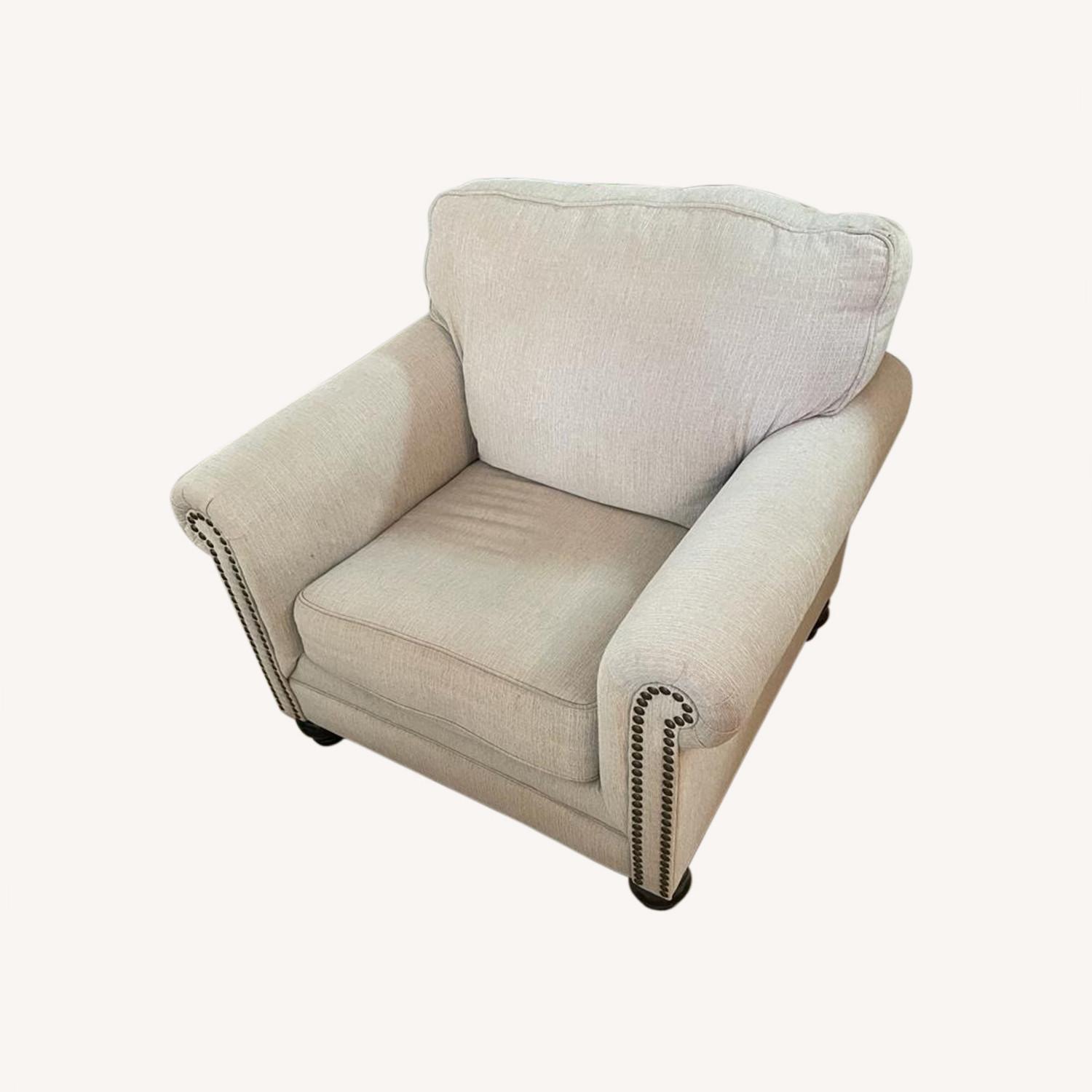 Beige Single Seater Sofa - AptDeco