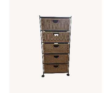Pier 1 Wicker Chest - AptDeco
