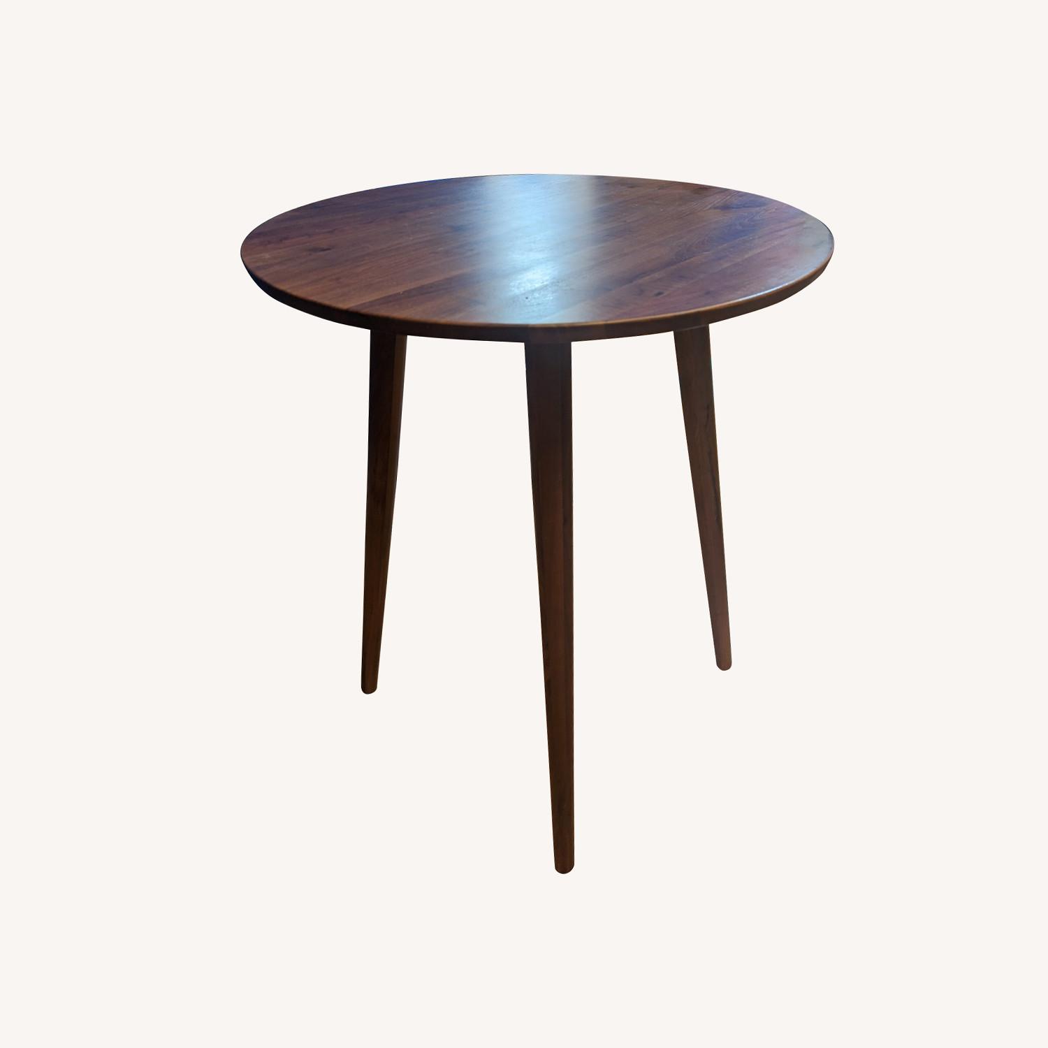 Article Seno Walnut 31" Round Bar Table - AptDeco