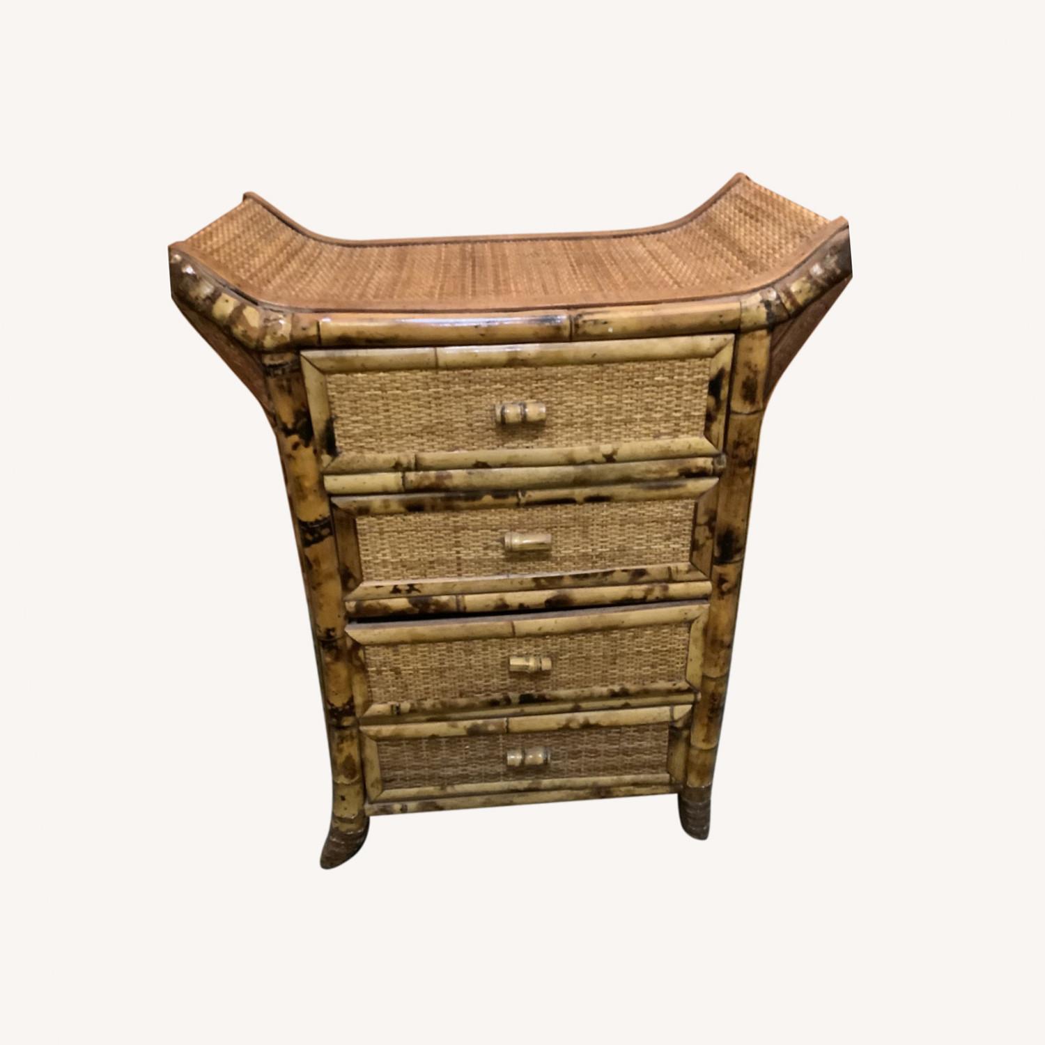Vintage Small Bamboo Chest - AptDeco
