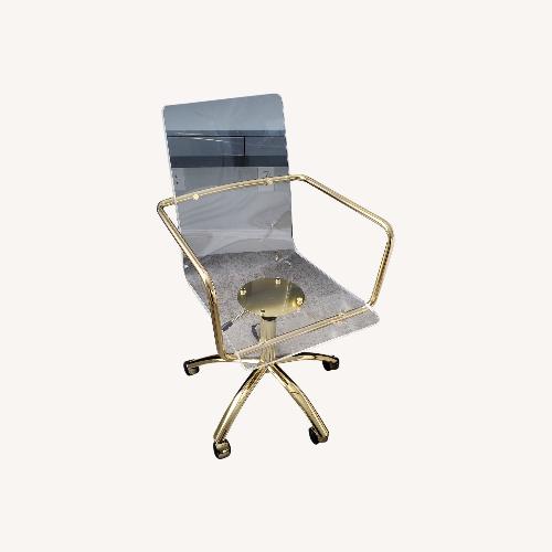 Clear Acrylic Writing Desk Aptdeco