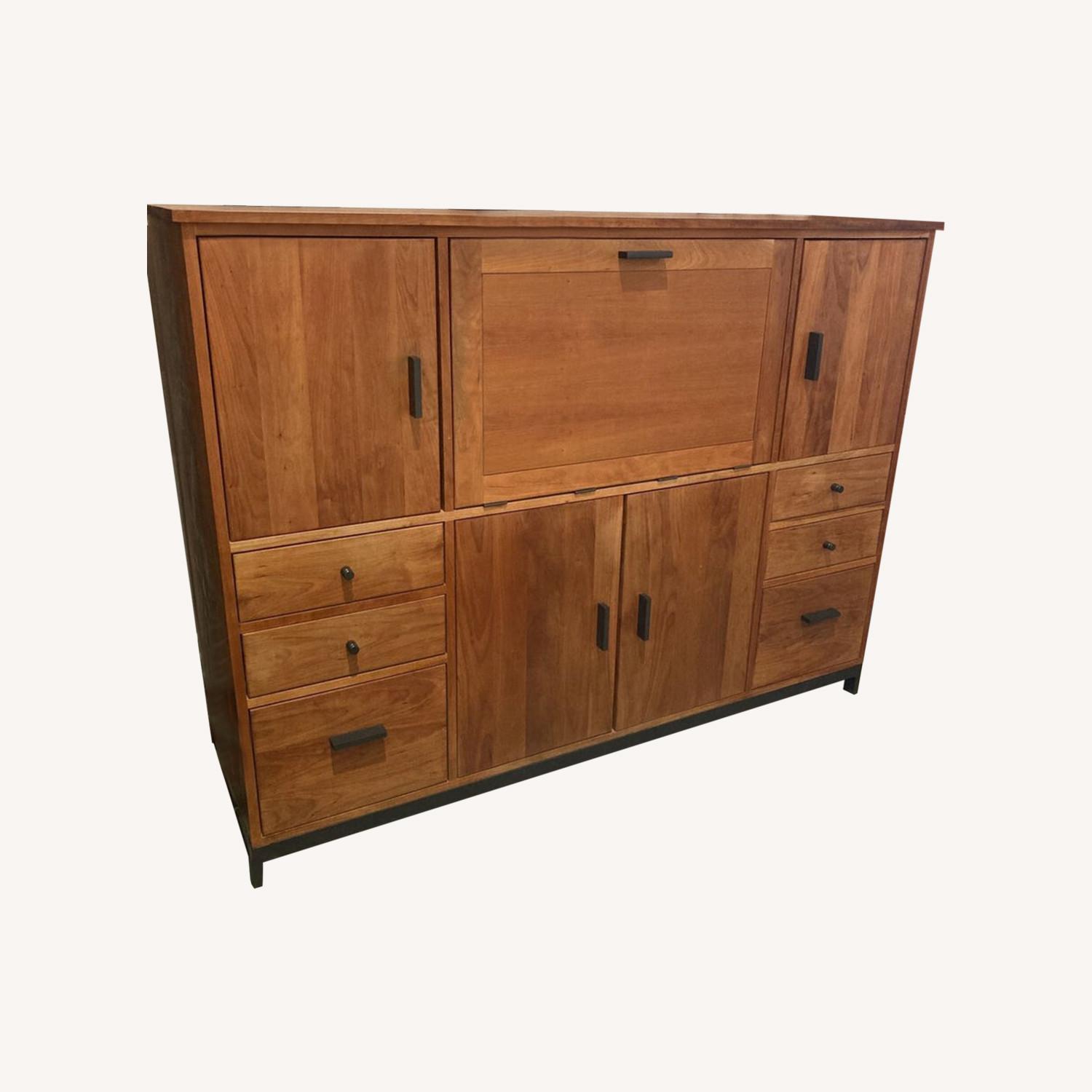 Room & Board Linear Office Armoire Office Desk - AptDeco