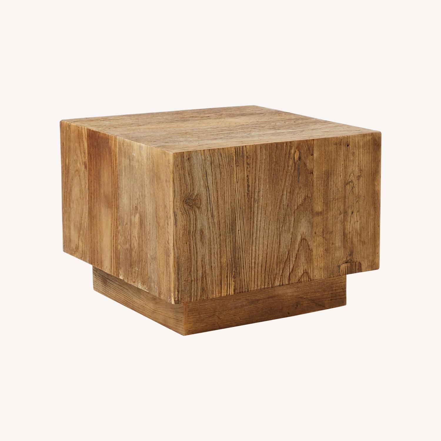 West Elm Plank Side Table - AptDeco