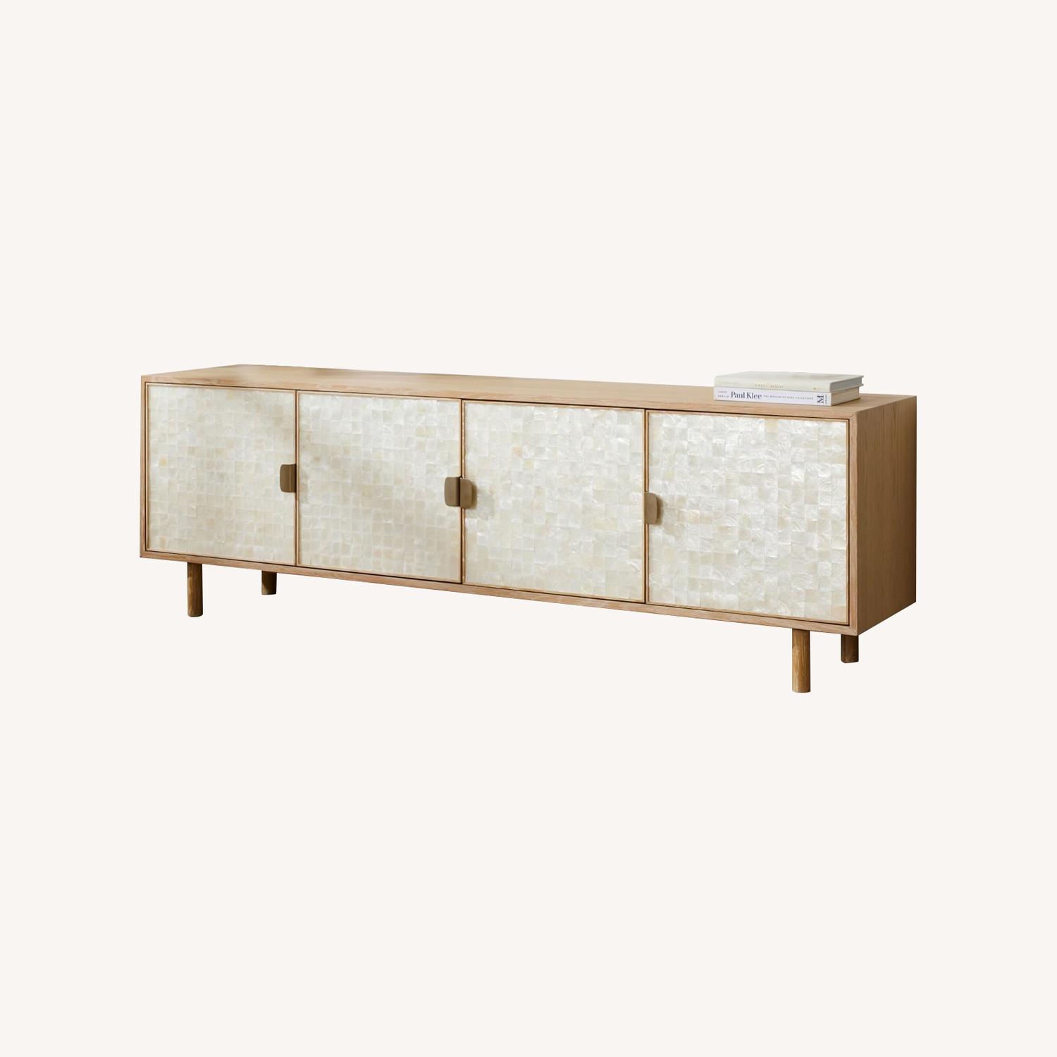 West Elm Ella Capiz Media Console - AptDeco