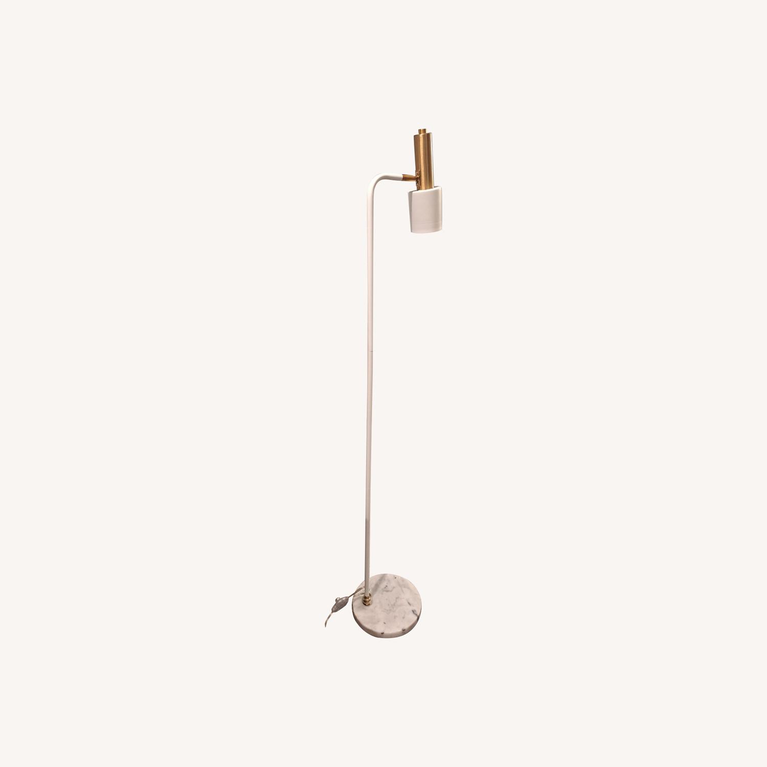 White Metal Mercer 41 Floor Lamp - AptDeco