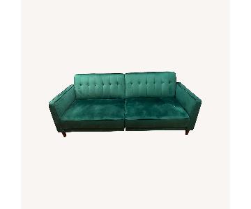 Green Futon Couch - AptDeco