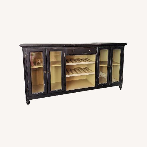 Glass Display Case Console Table - AptDeco