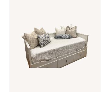 IKEA HEMNES Daybed Frame With 3 Drawers, White, Twin - AptDeco